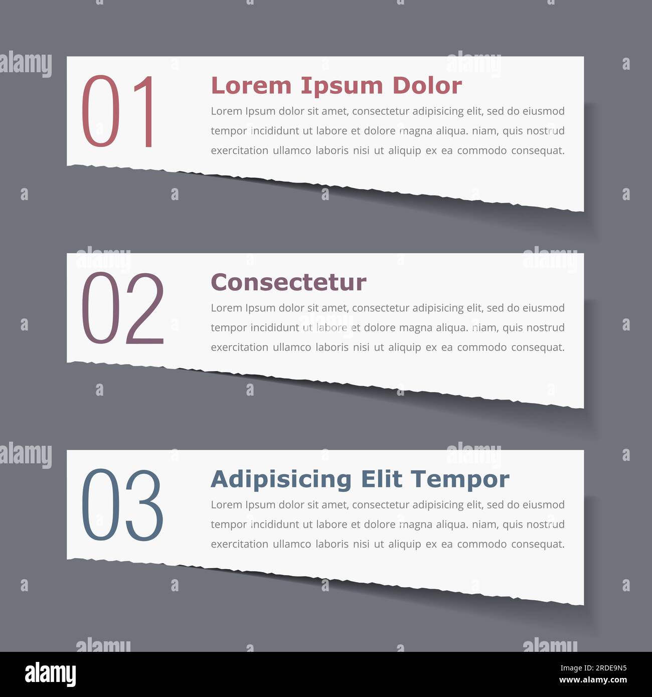 Torn paper with numbers and text, vector eps10 illustration Stock ...