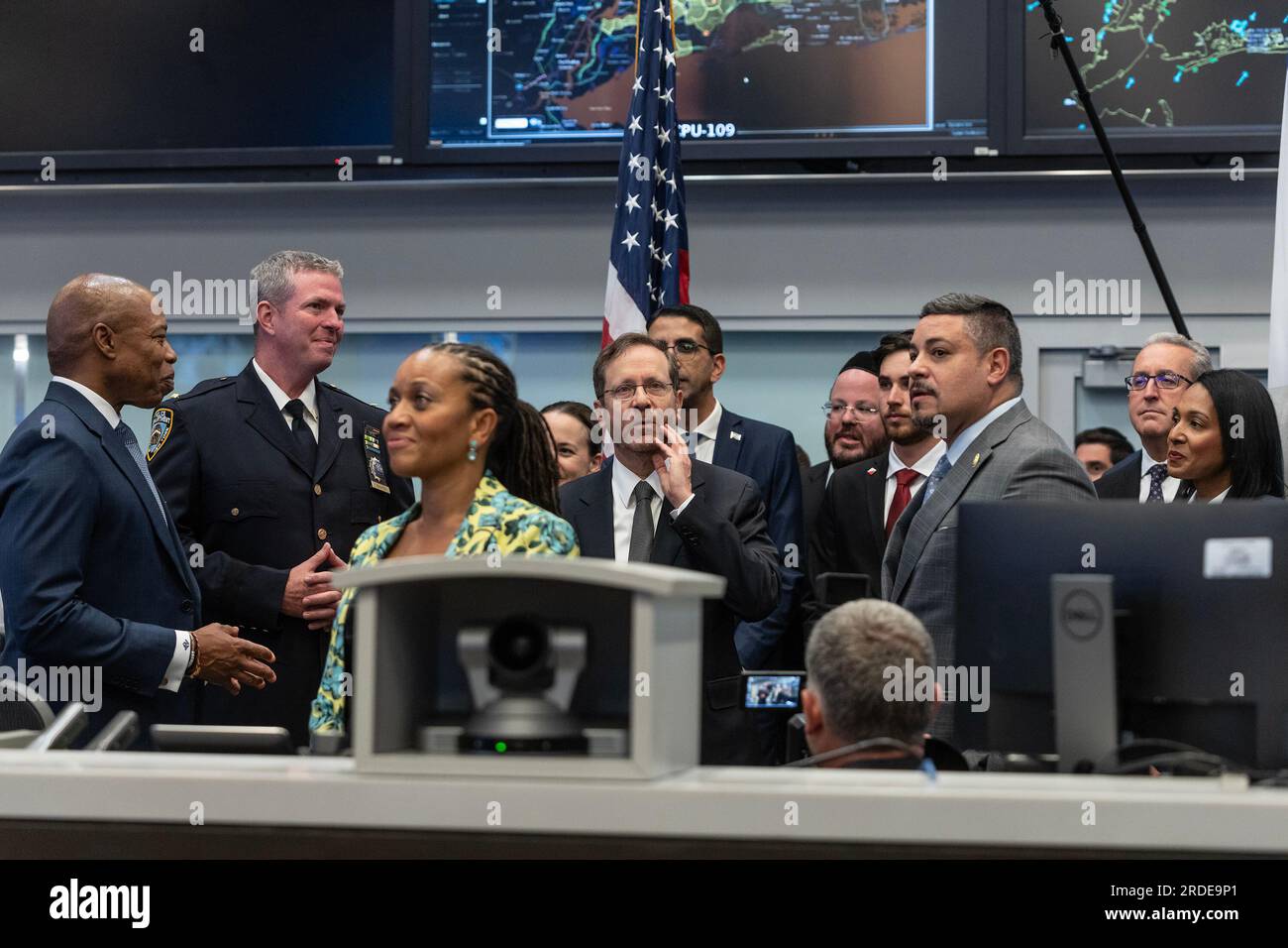 New York, New York, USA. 20th July, 2023. Mayor Eric Adams, Isaac ...
