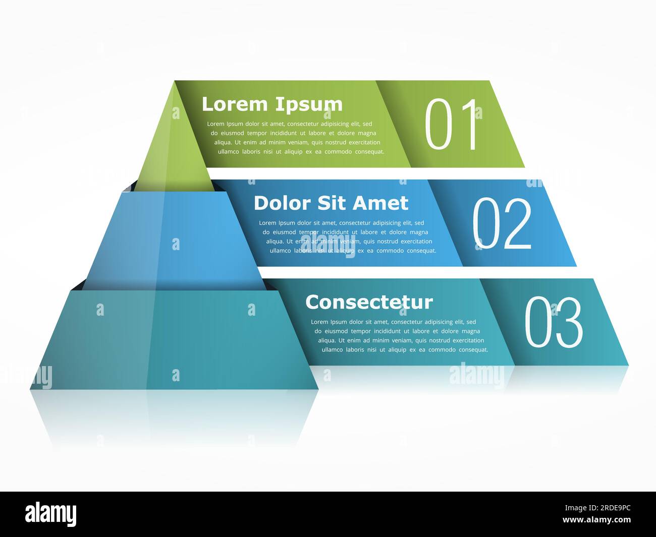 Infographic elements bar triangle chart Cut Out Stock Images & Pictures ...