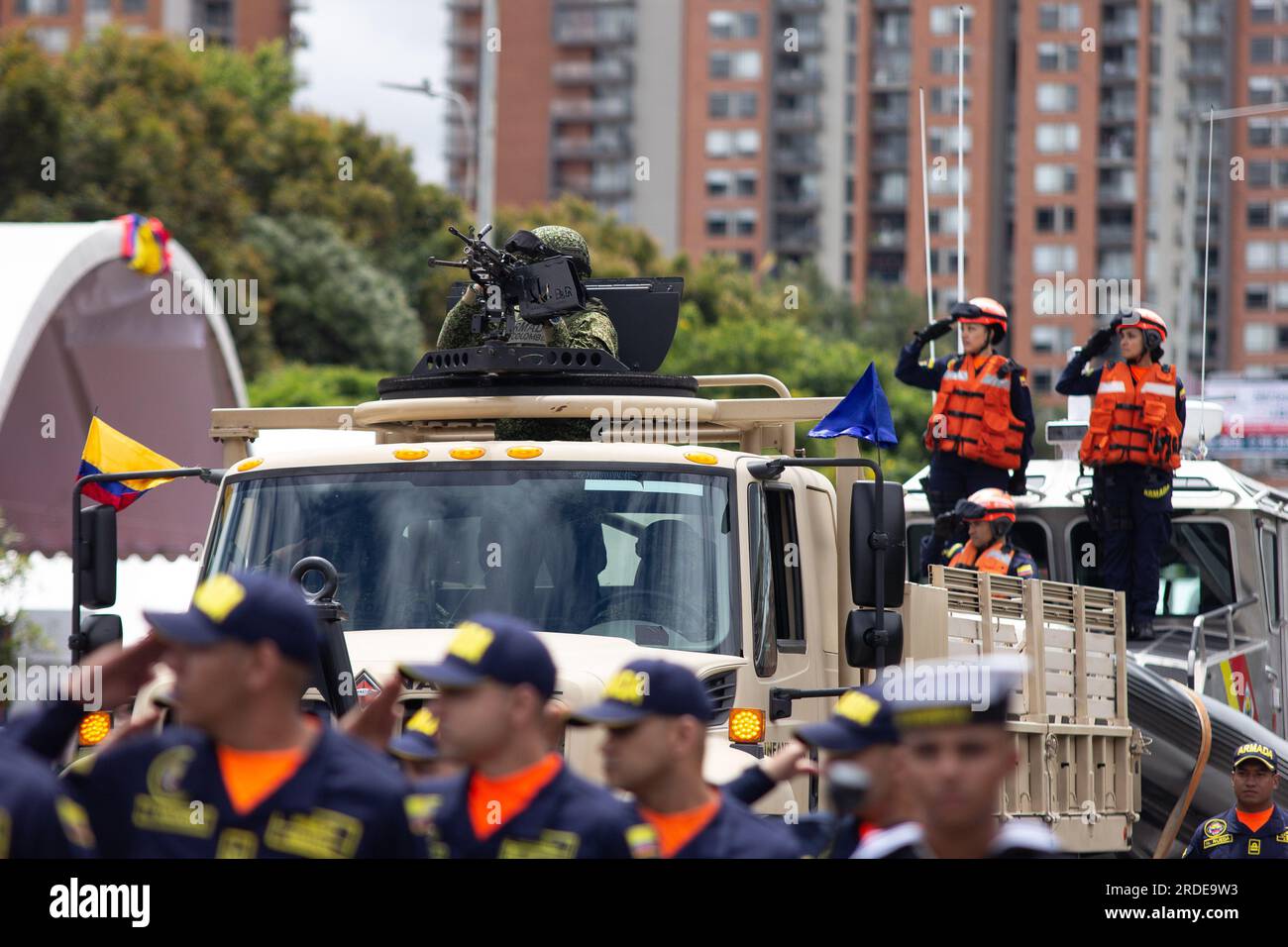 Bogota, Colombia. 20th July, 2023. A colombian Navy Soldier is seen in ...