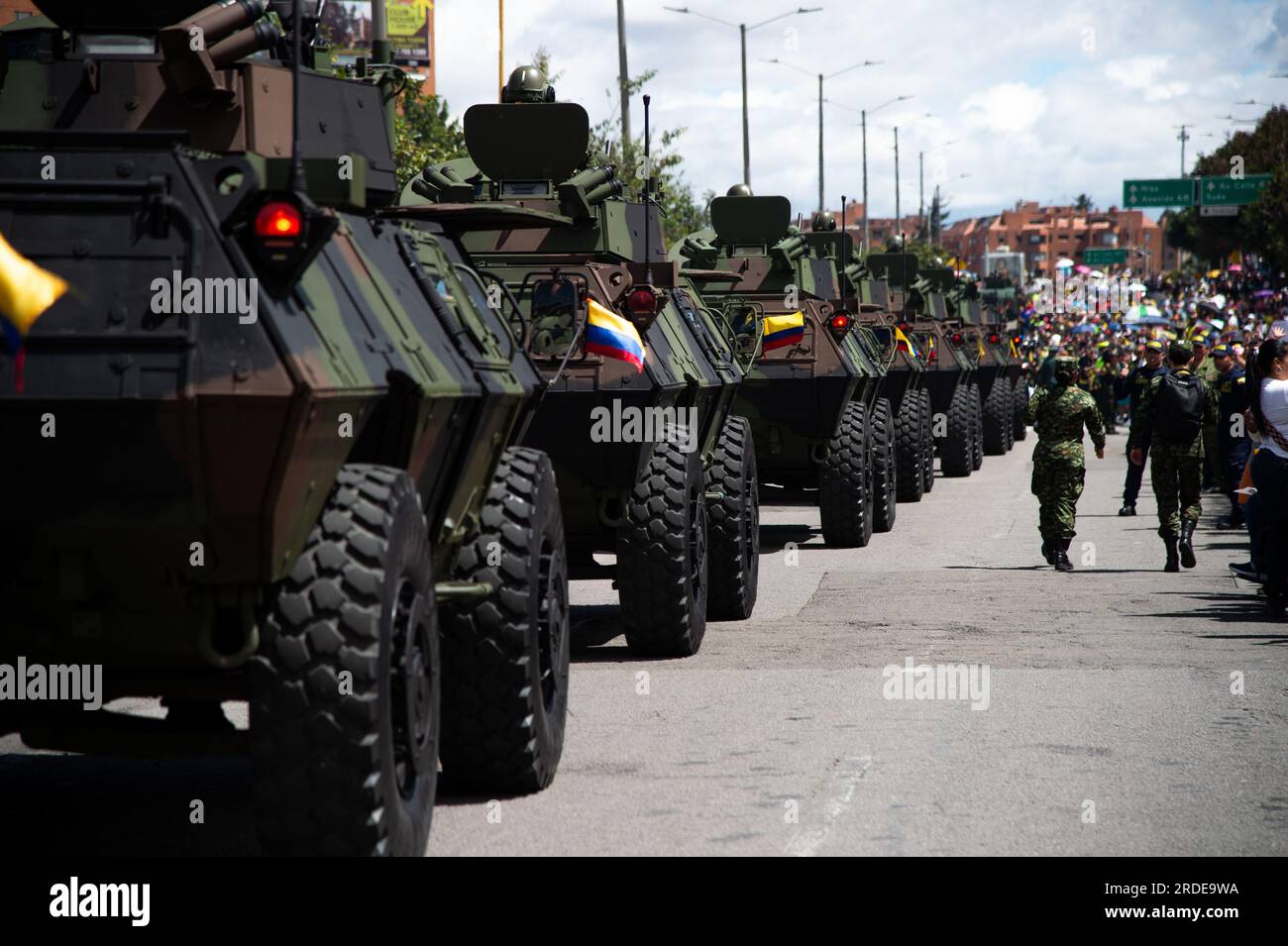 Bogota, Colombia. 20th July, 2023. Colombian army military vehicles ...