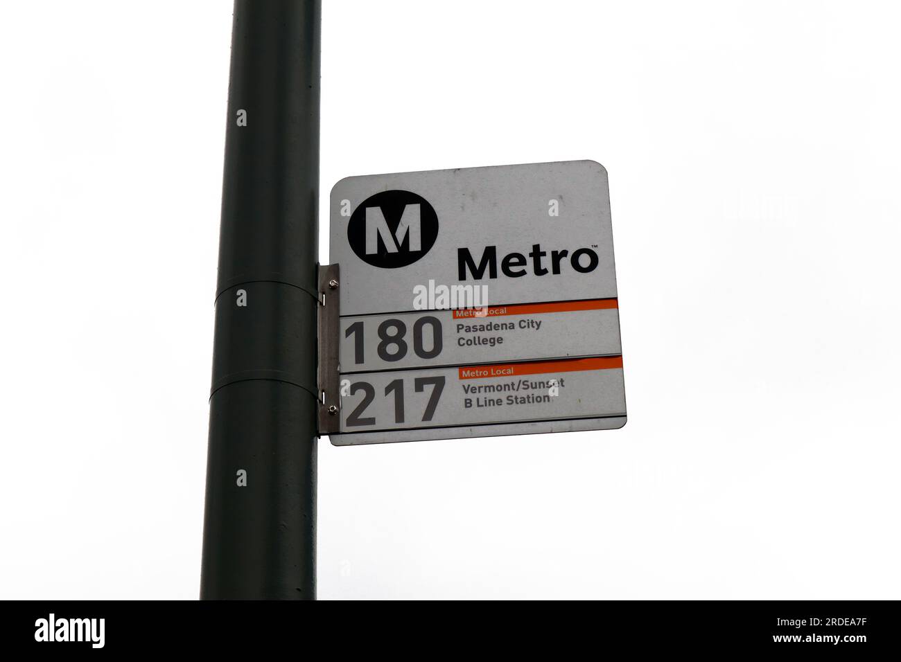 Los Angeles, California: LA Metro Bus Stop. The Public Transport of Los ...