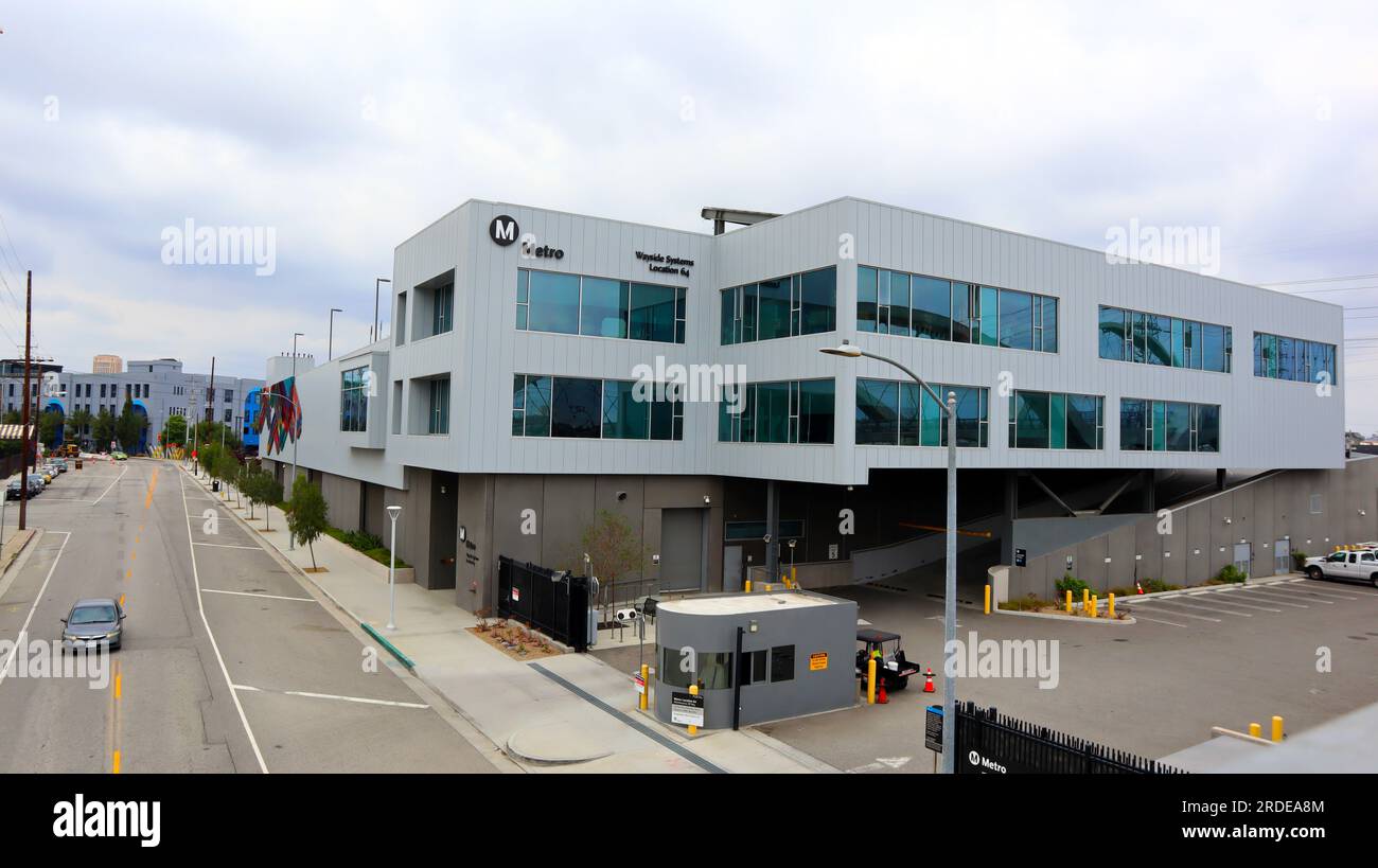 Los Angeles, California: LA Metro Wayside System Location building. The ...