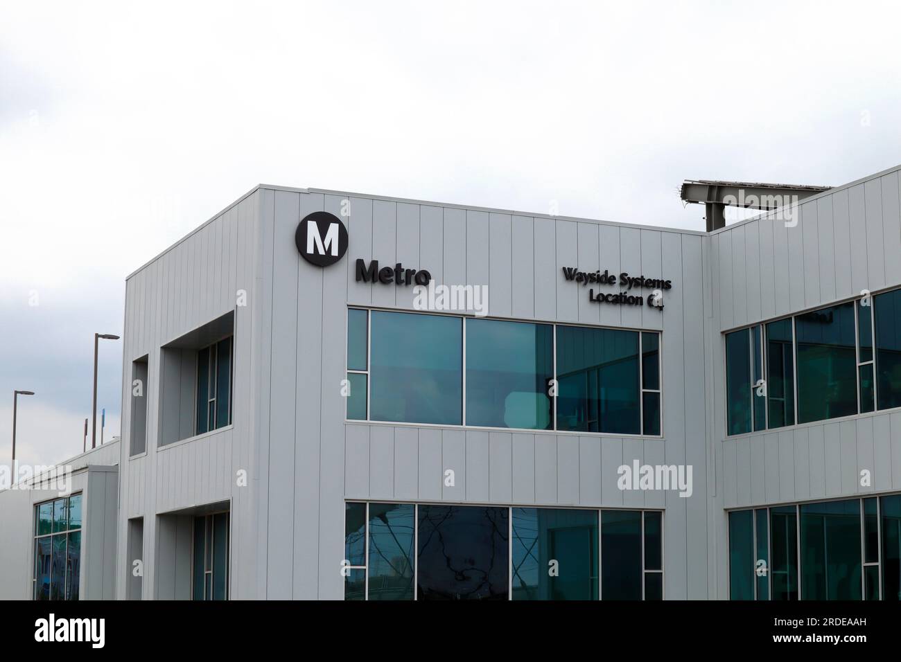 Los Angeles, California: LA Metro Wayside System Location building. The ...