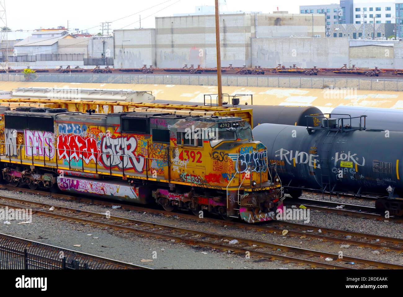 Los Angeles, California: Freight Train Graffiti at Union Pacific ...