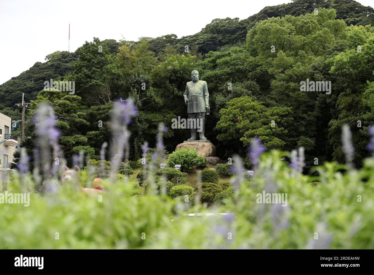 A statue of Takamori Saigo, a Japanese samurai and nobleman, is seen in ...