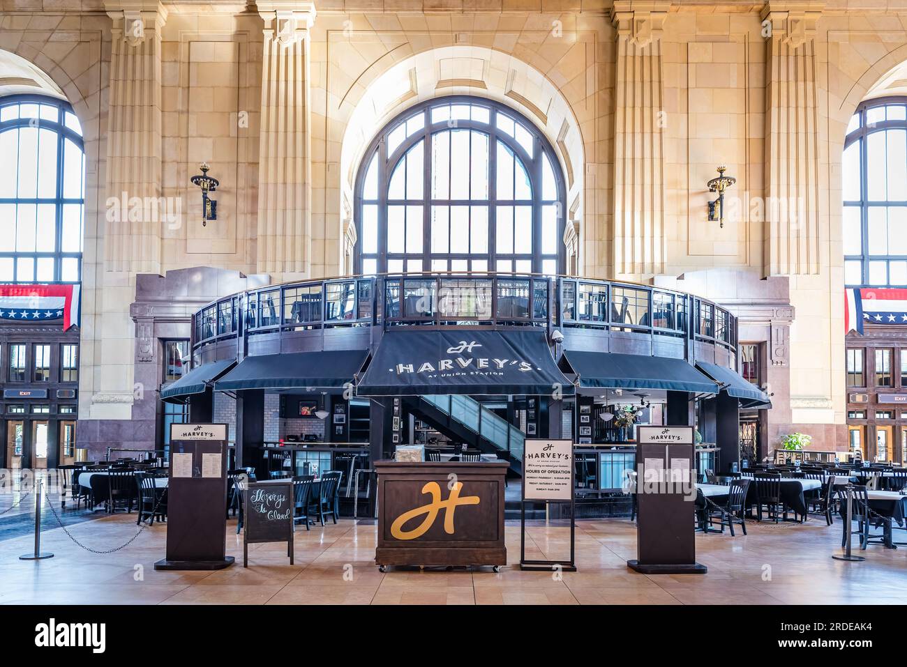 Kansas City, Missouri- July 5, 2023: Harveys at Union Station ...