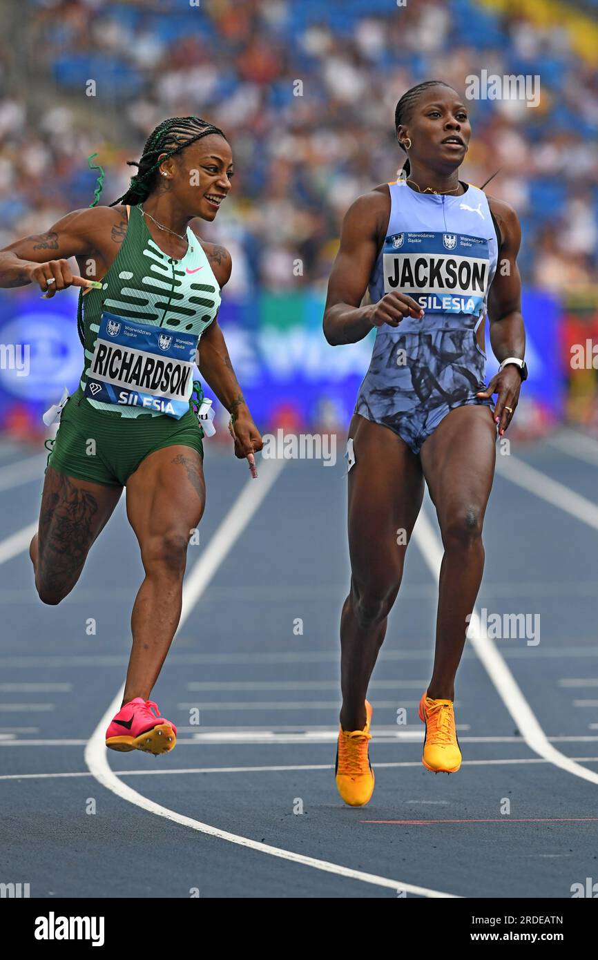 Shacarri richardson usa defeats shericka jackson jam to win 100m hi-res ...