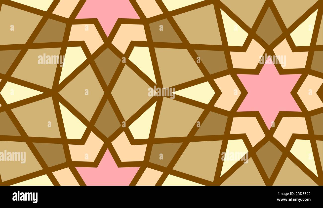 Arabic seamless girih pattern with classic islamic culture ornament ...