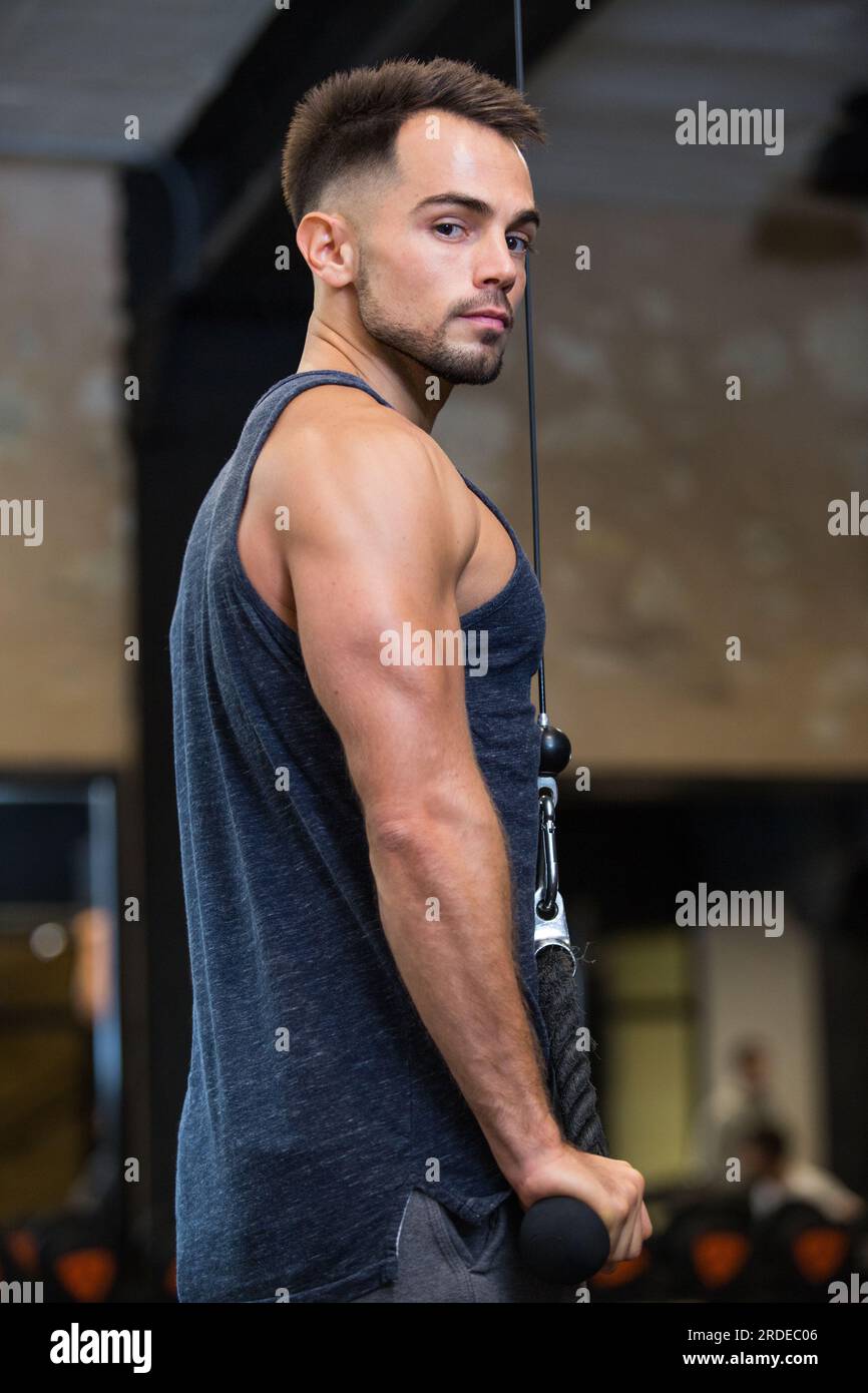 Handsome bearded man cross hi-res stock photography and images - Alamy