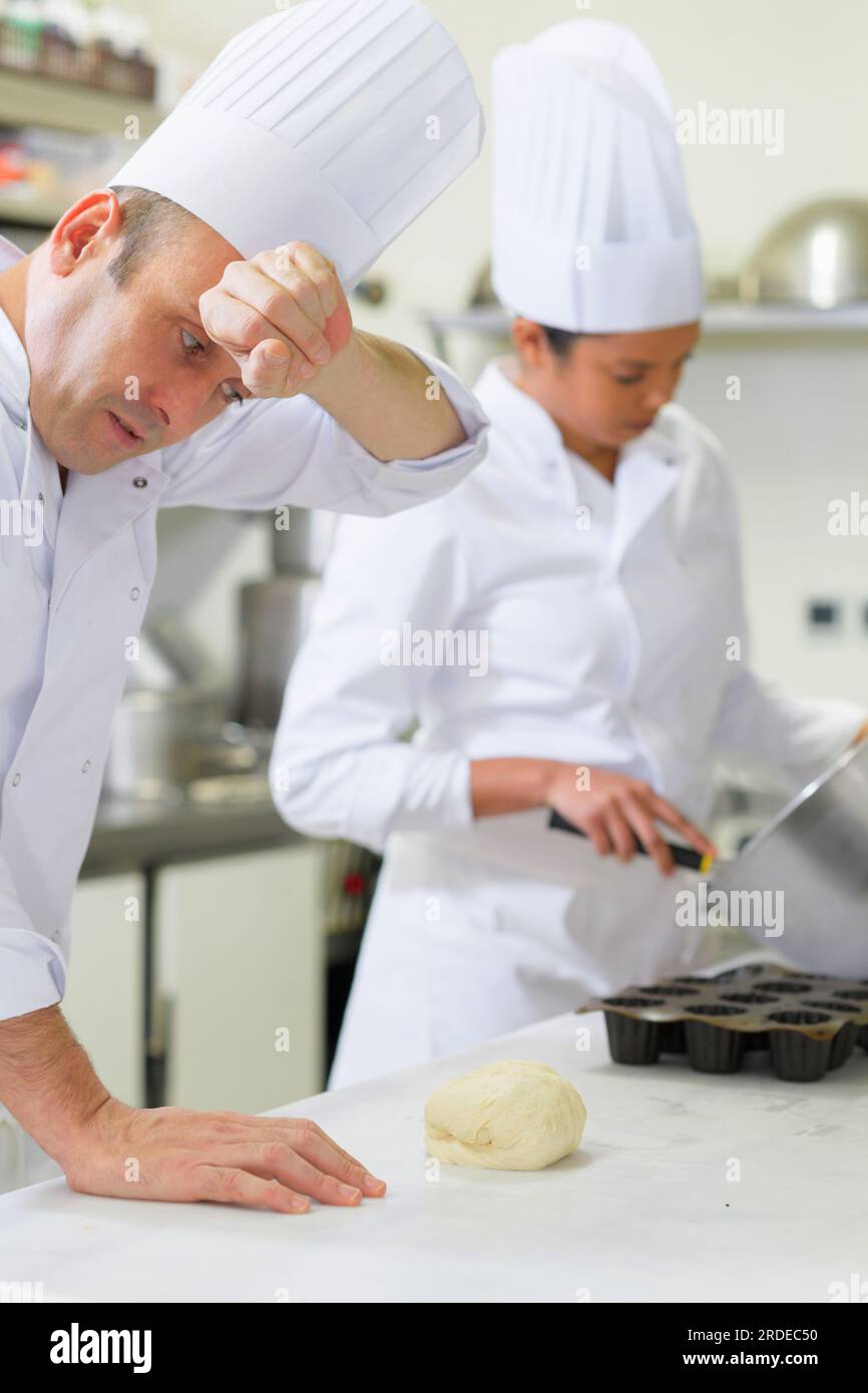 Overworked chef hi-res stock photography and images - Alamy