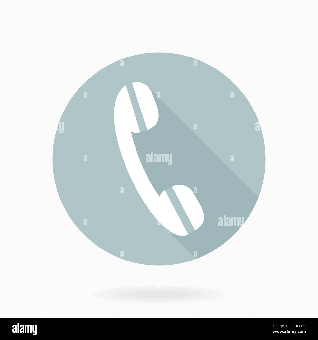 Telephone icon blue sticker hi-res stock photography and images - Alamy