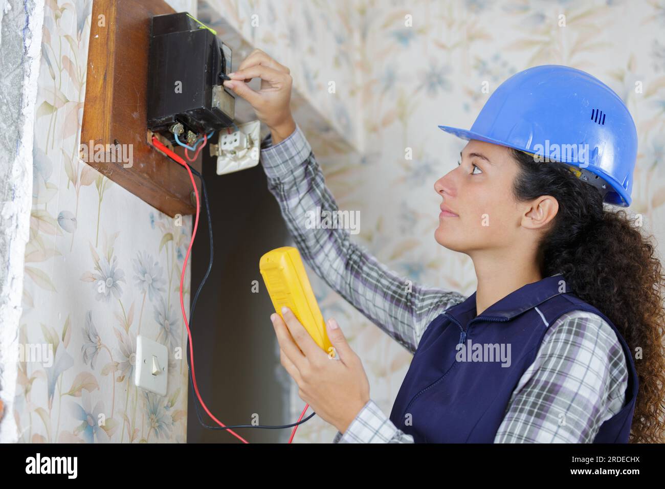 Fixing electricity problem hi-res stock photography and images - Alamy