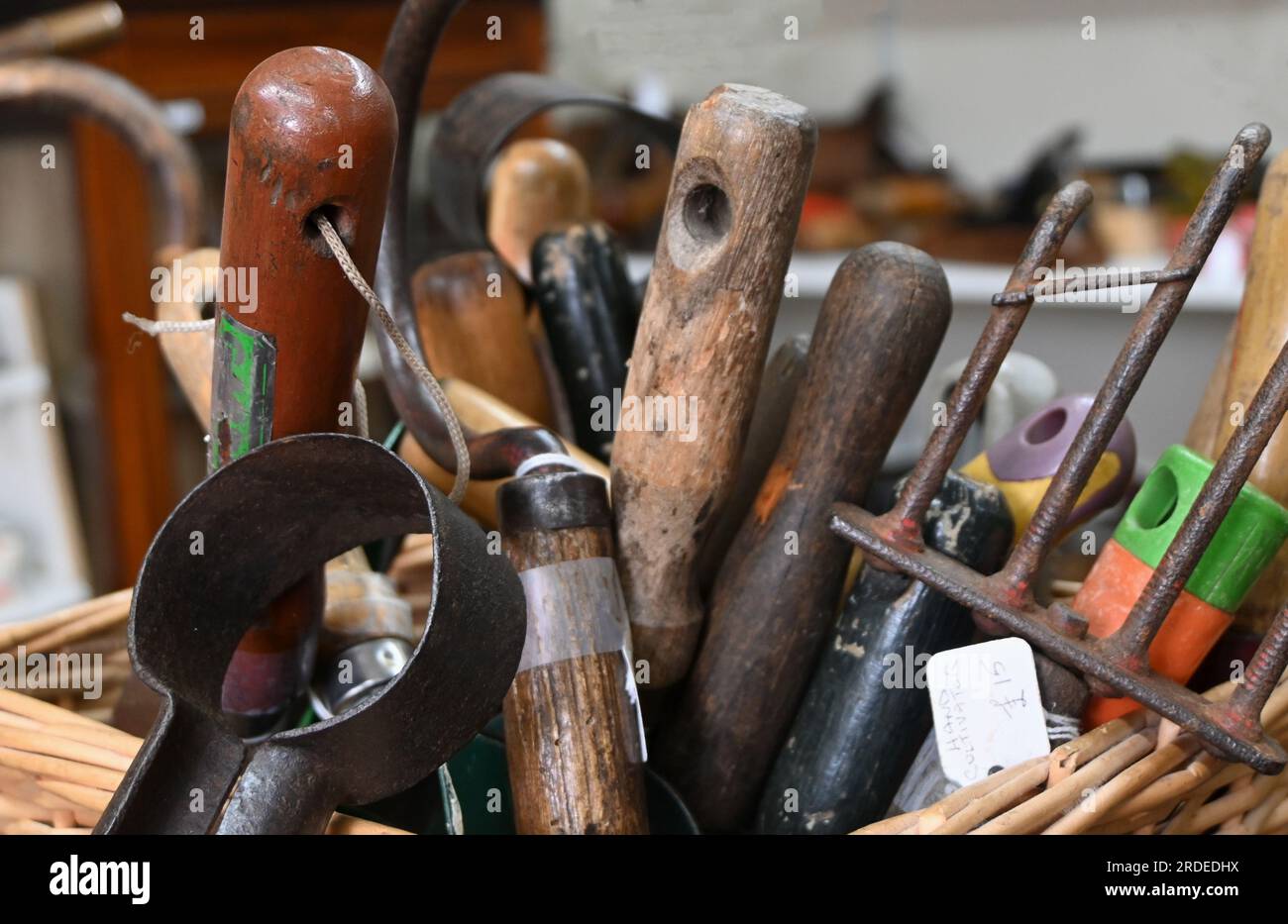 handles of old fashioned tools Stock Photo - Alamy