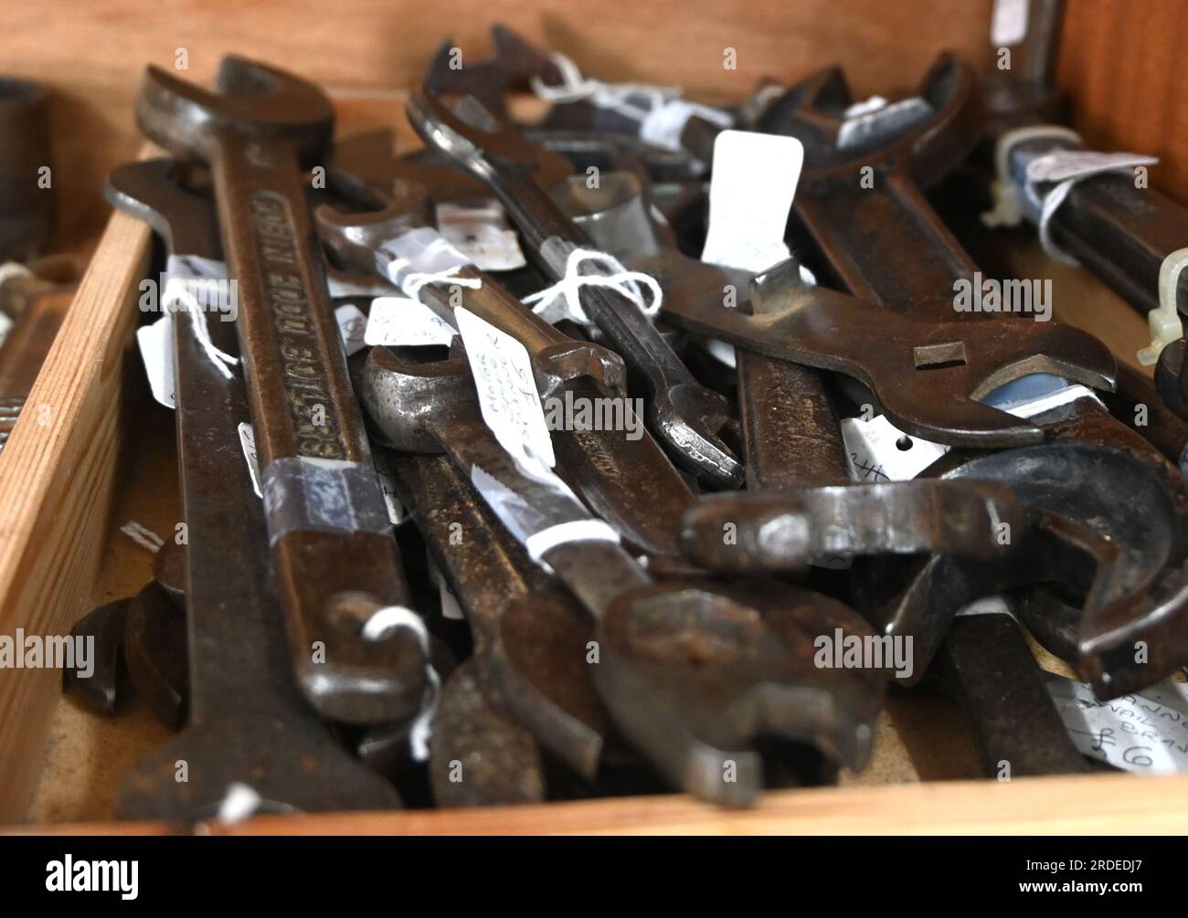 a variety of spanners for sale Stock Photo - Alamy