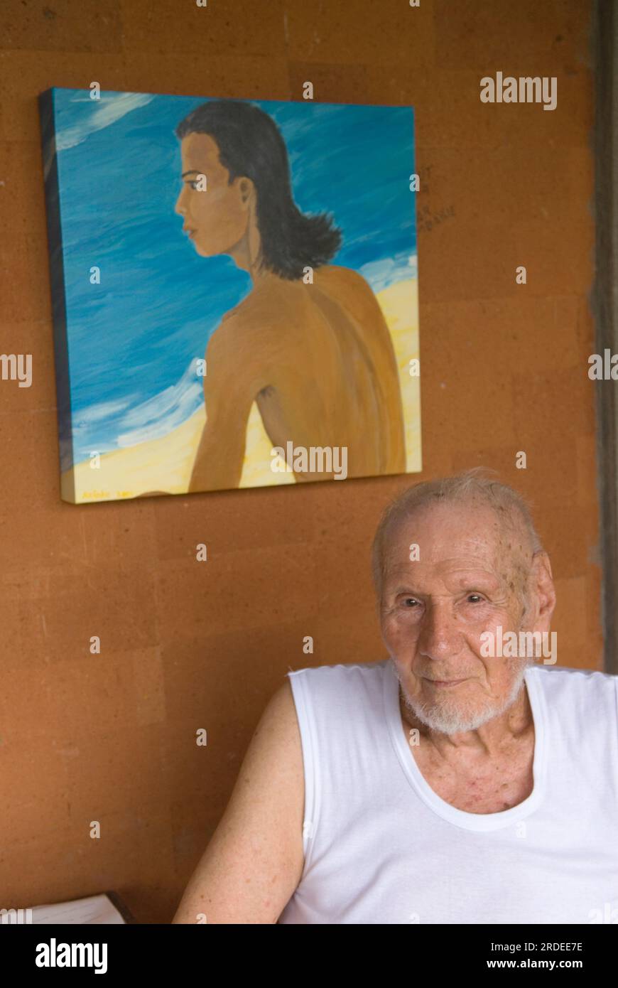 Artist Arie Smit is a Dutch-born Indonesian painter living on Bali ...