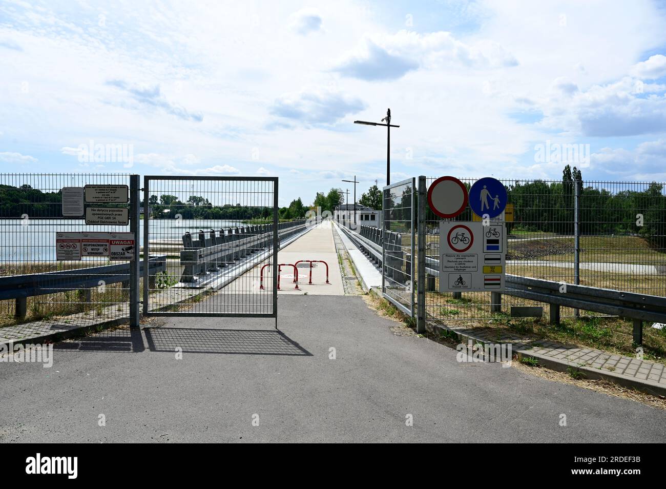 Der Niedów-Stausee oder Witka-Stausee (polnisch zbiornik wodny Niedów ...