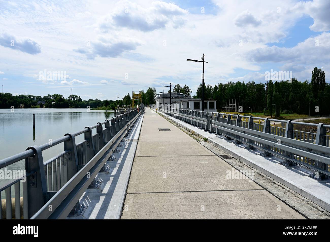Der Niedów-Stausee oder Witka-Stausee (polnisch zbiornik wodny Niedów ...