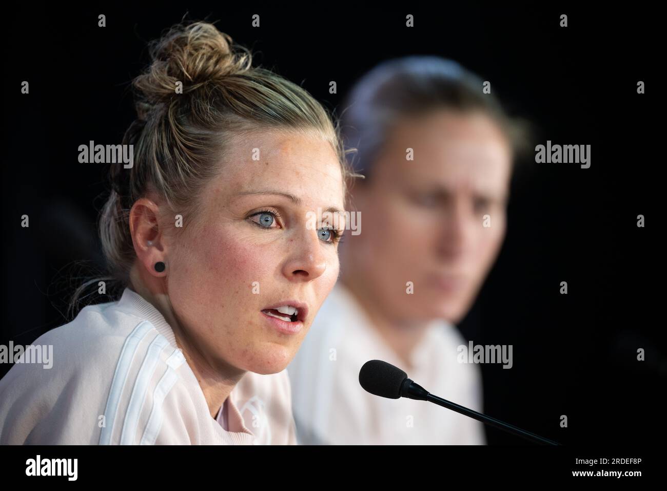 Wyong, Australia. 21st July, 2023. Soccer: World Cup, women, press ...