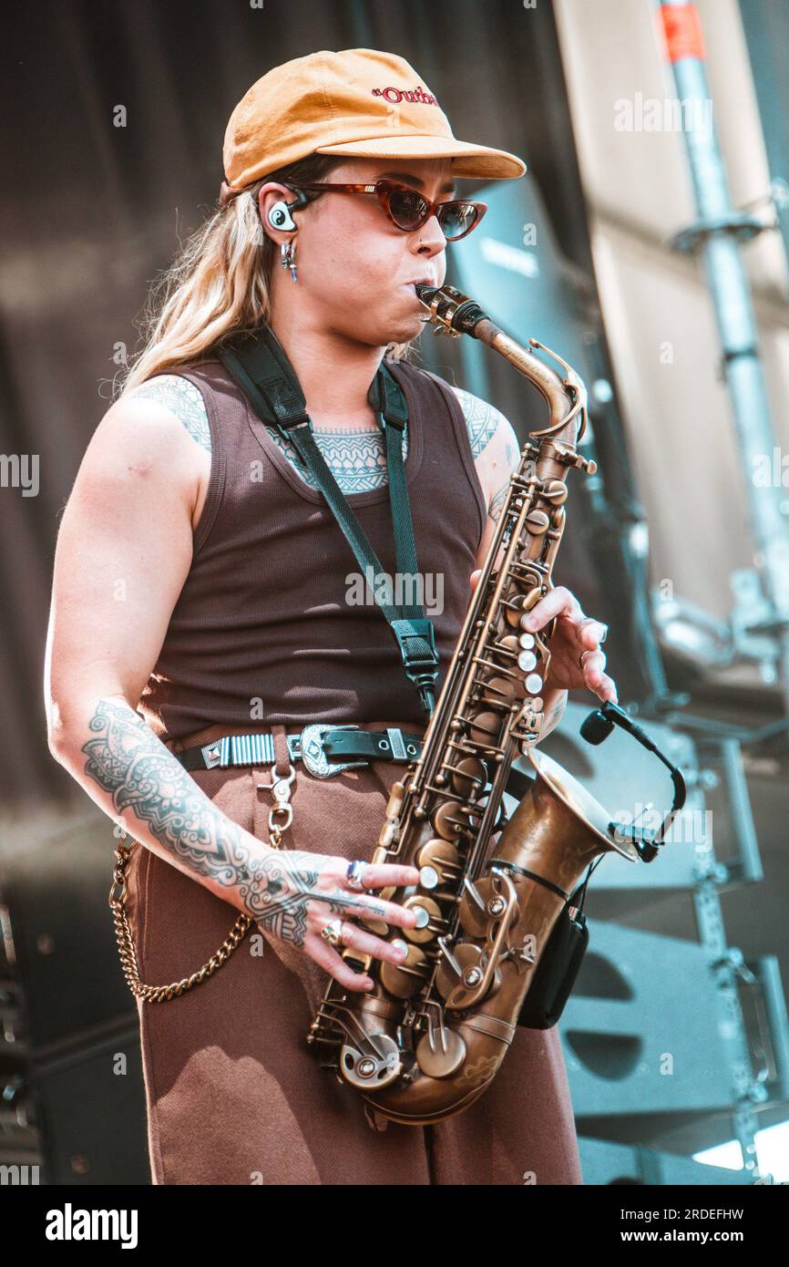 Madrid, Spain. 07th July, 2023. Australian singer-songwriter, multi ...