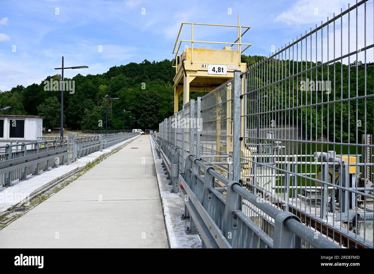 Der Niedów-Stausee oder Witka-Stausee (polnisch zbiornik wodny Niedów ...