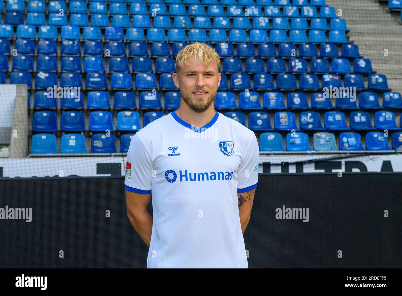Magdeburg, Germany. 20th July, 2023. Tim Stappmann of the football club ...