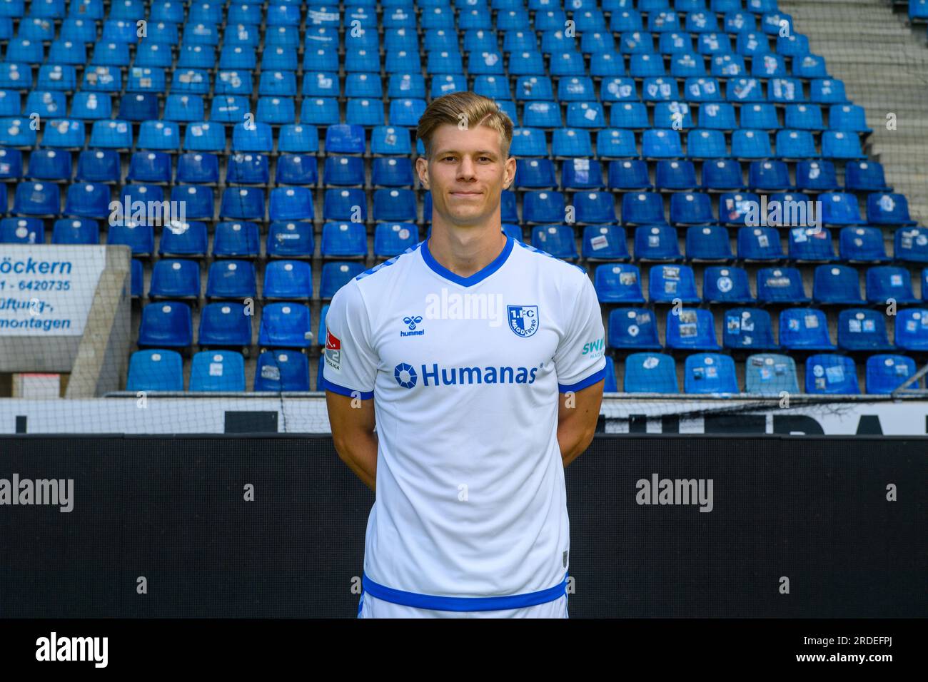 Magdeburg, Germany. 20th July, 2023. Luca Schuler of the football club ...