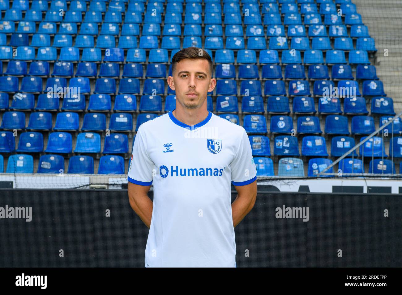Magdeburg, Germany. 20th July, 2023. Stefan Korsch of the football club ...