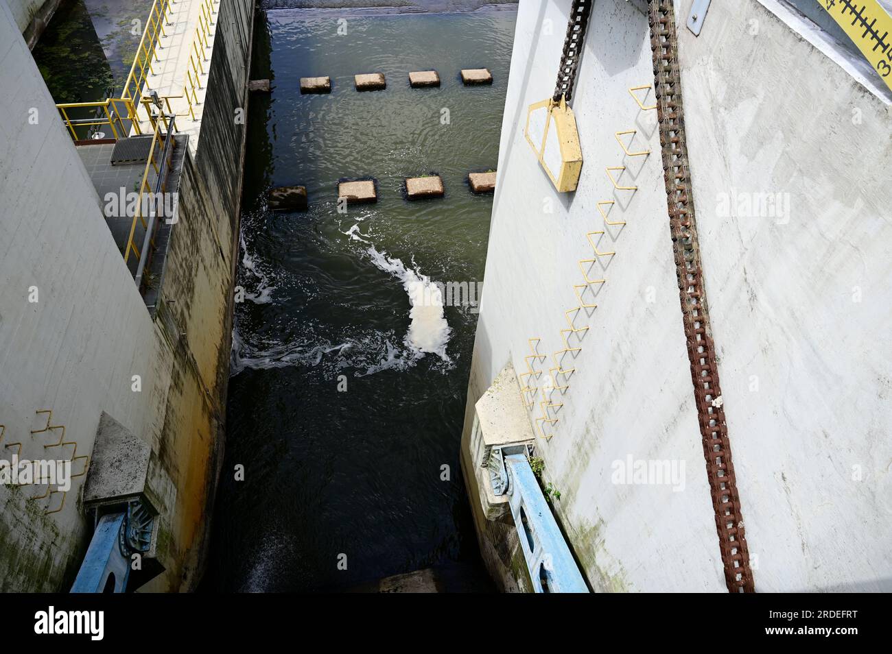 Der Niedów-Stausee oder Witka-Stausee (polnisch zbiornik wodny Niedów ...