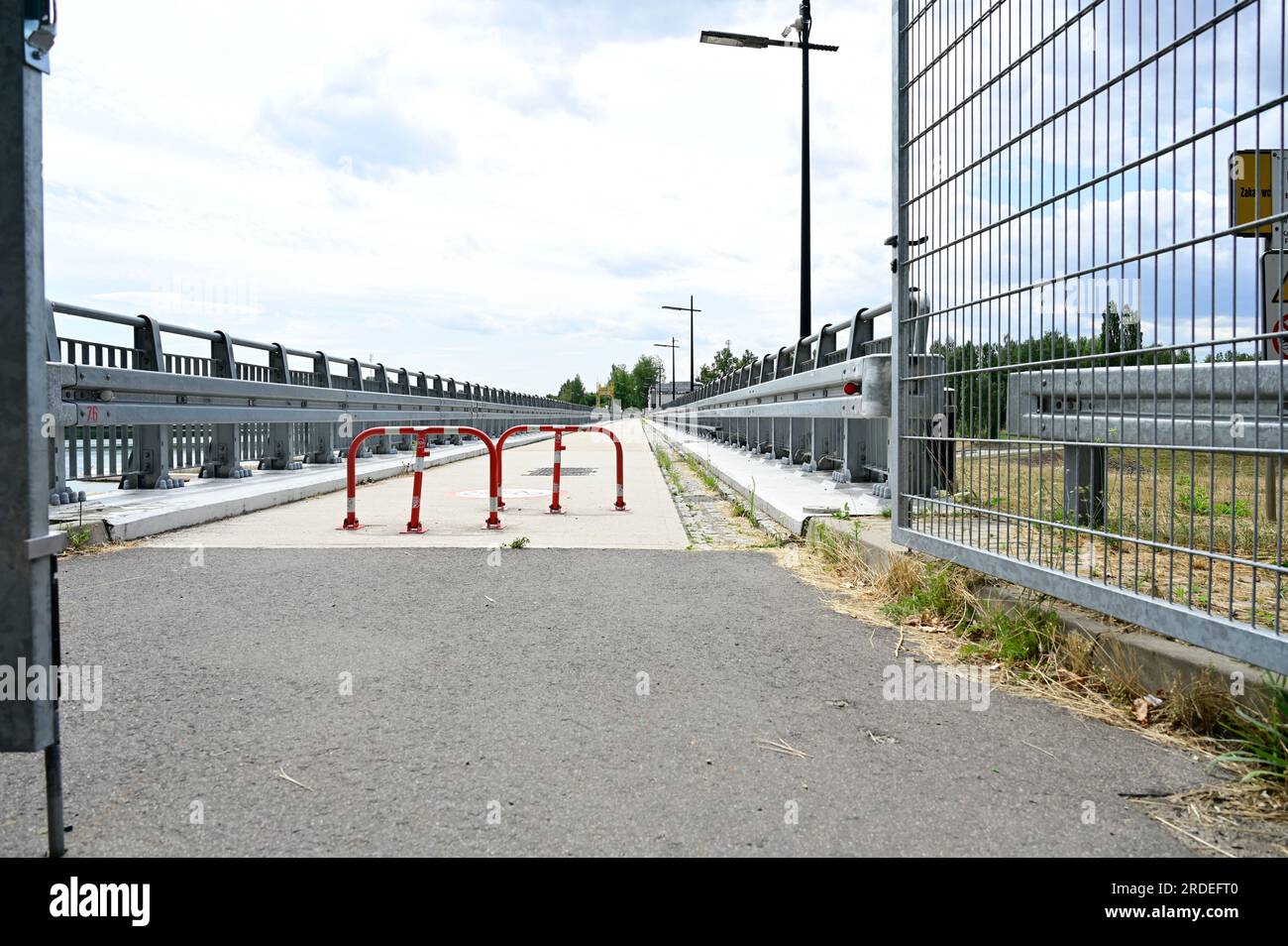 Der Niedów-Stausee oder Witka-Stausee (polnisch zbiornik wodny Niedów ...