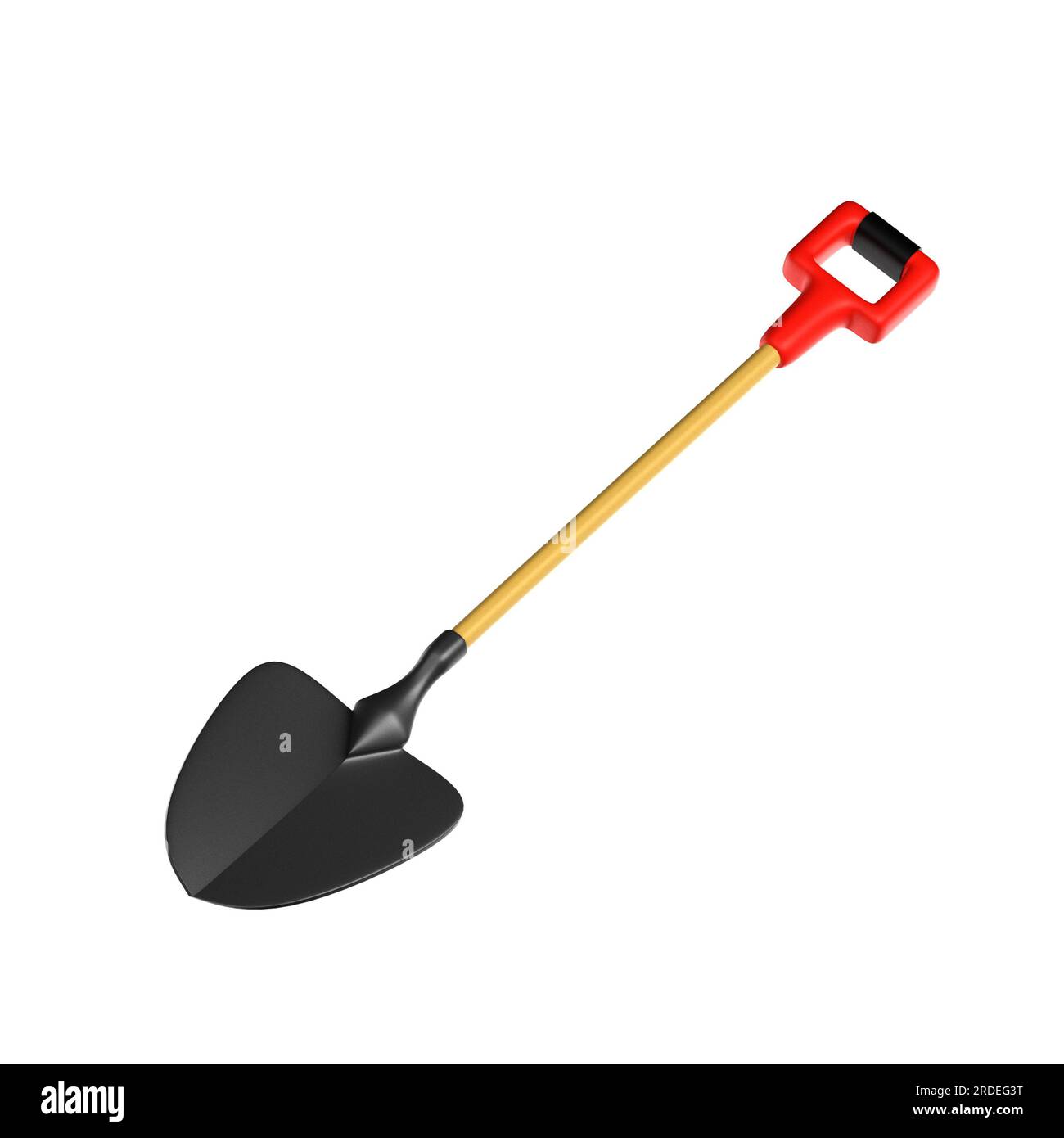 3d shovel illustration. set of 3D labor day icons. tools for doing ...