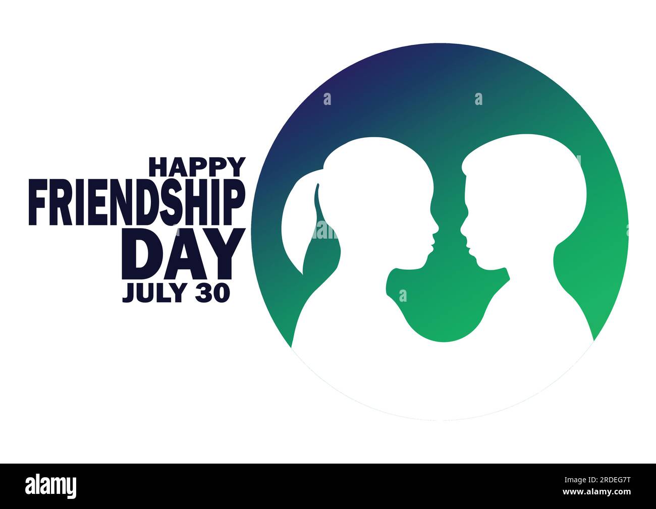 Happy Friendship Day Vector illustration. July 30. Holiday concept ...