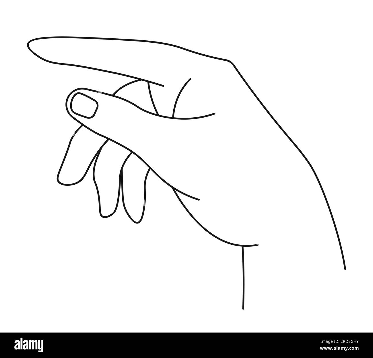 Hand with fingers, pointing and showing vector Stock Vector Image & Art ...