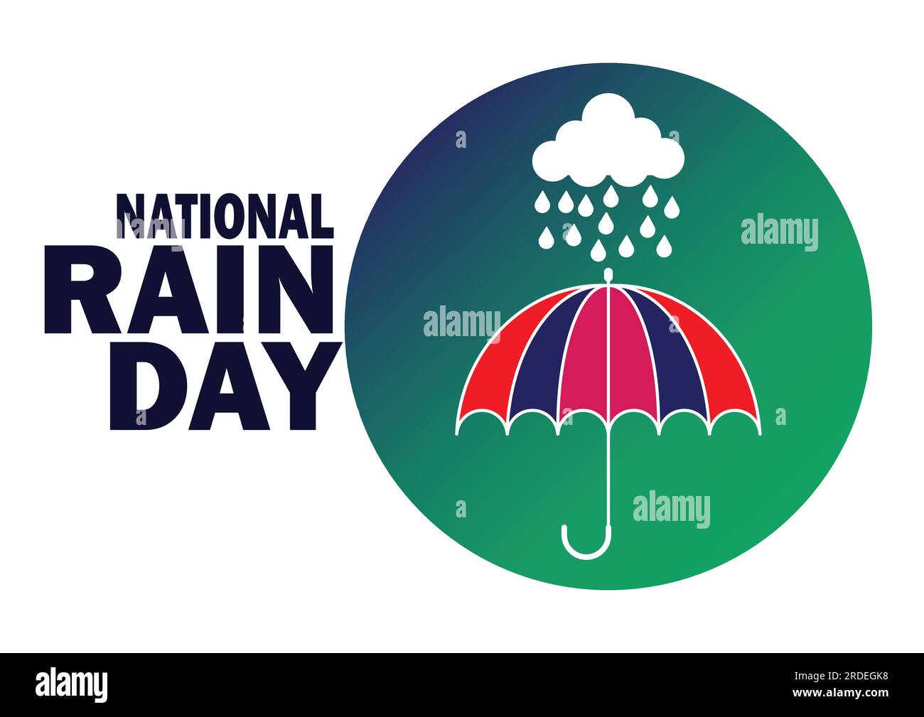 National Rain Day vector illustration. Suitable for greeting card ...