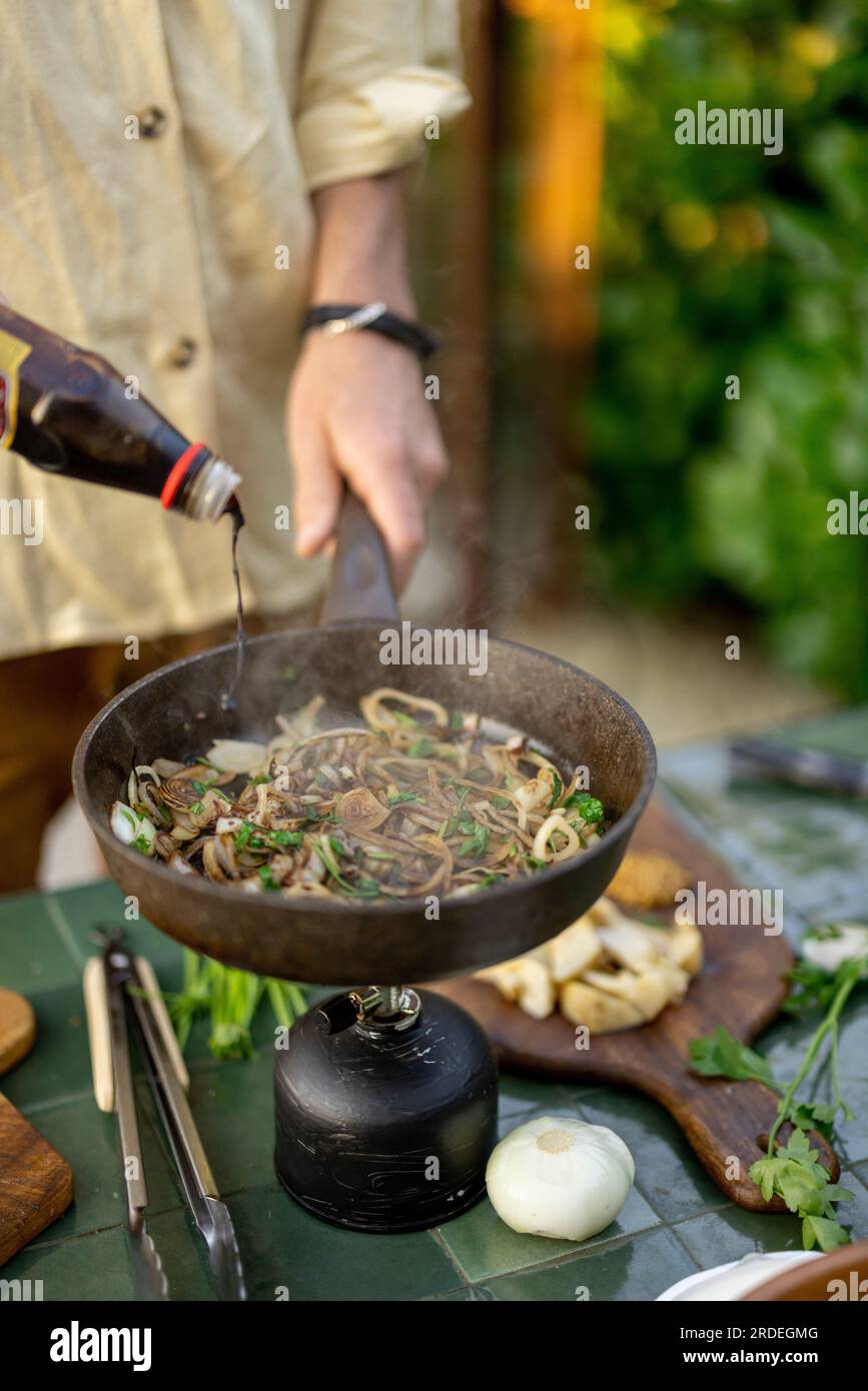 Cooking delicious healthy food hi-res stock photography and images - Alamy