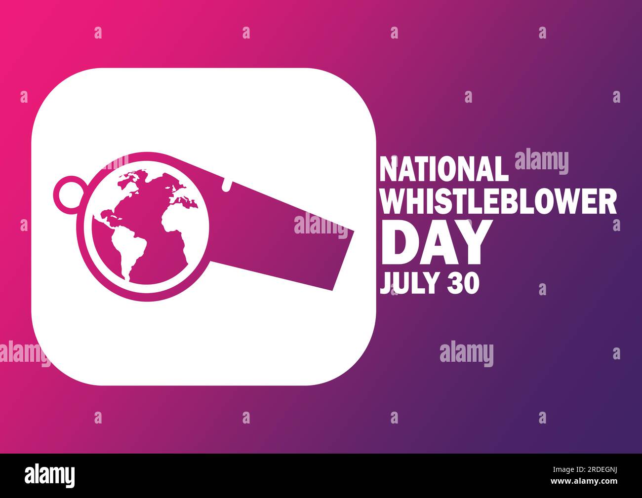 National Whistleblower Day Vector illustration. July 30. Holiday ...