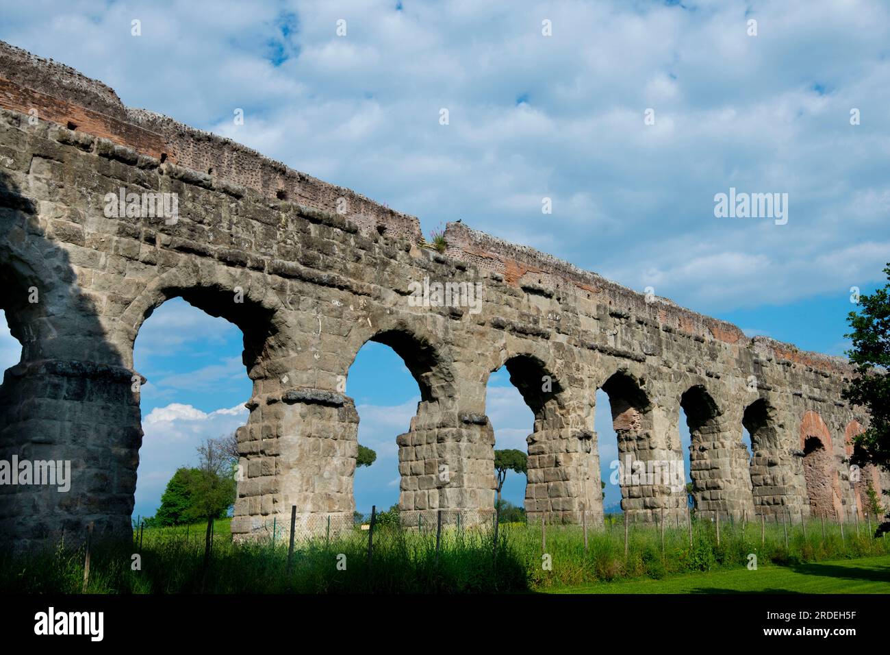 Claudio Aqueduct - Rome - Italy Stock Photo - Alamy