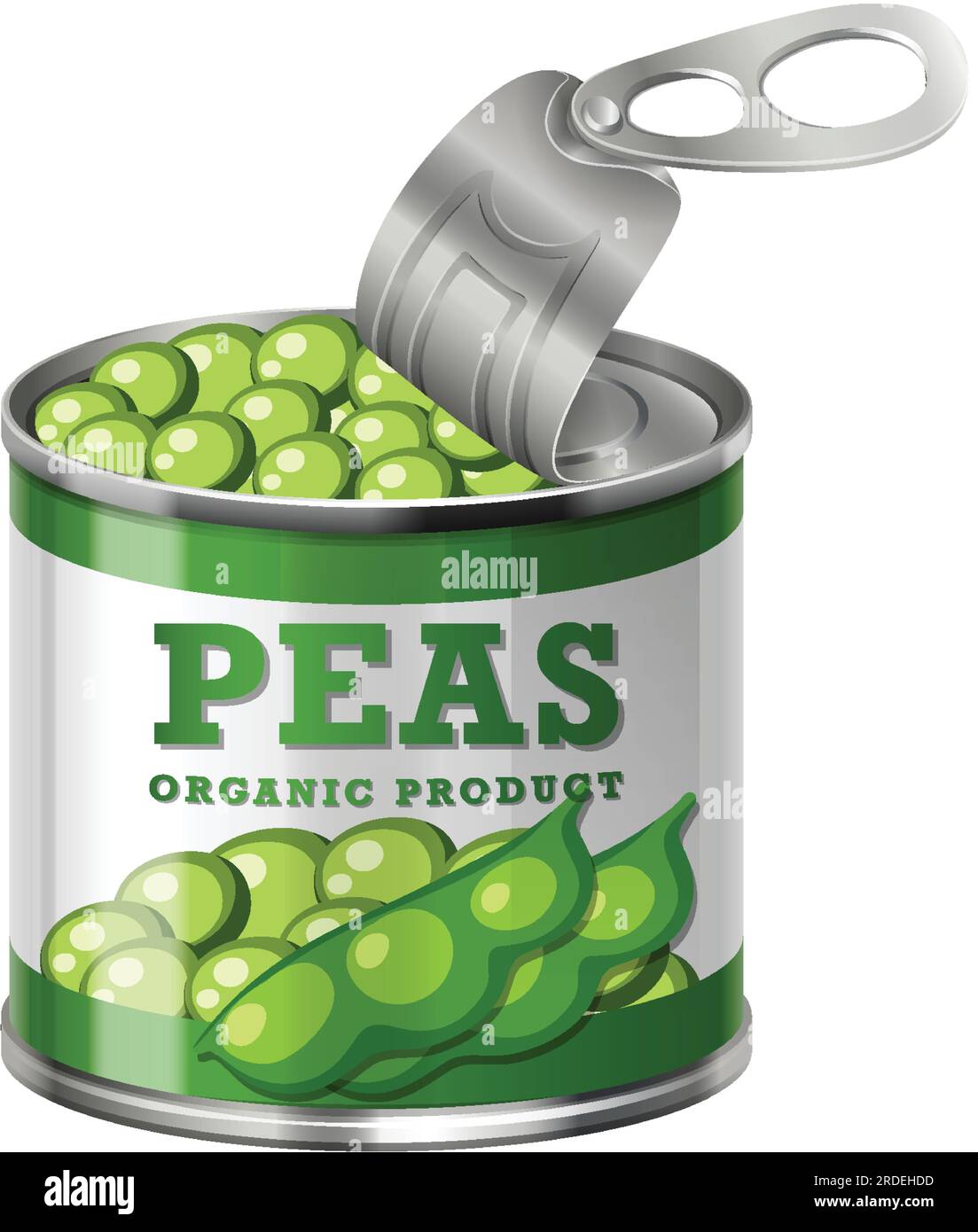 Opened tin can Stock Vector Images - Alamy