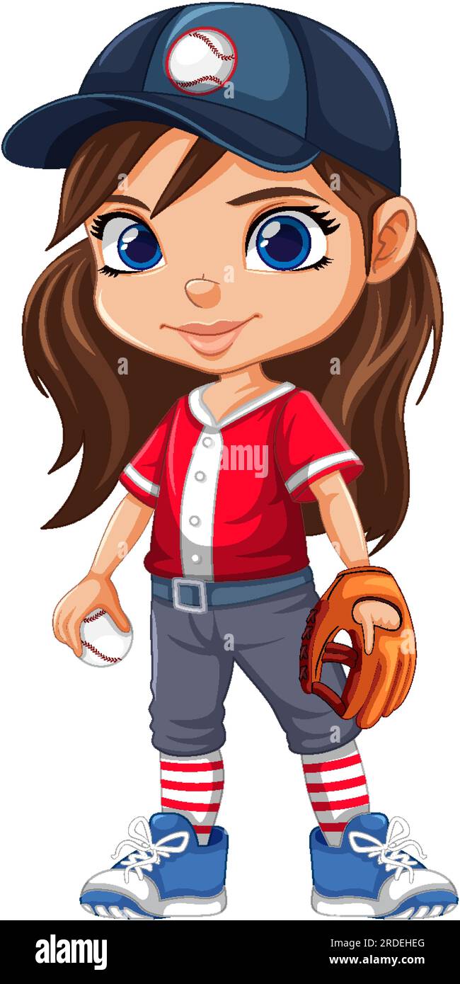 Cute girl baseball cap Cut Out Stock Images & Pictures - Alamy