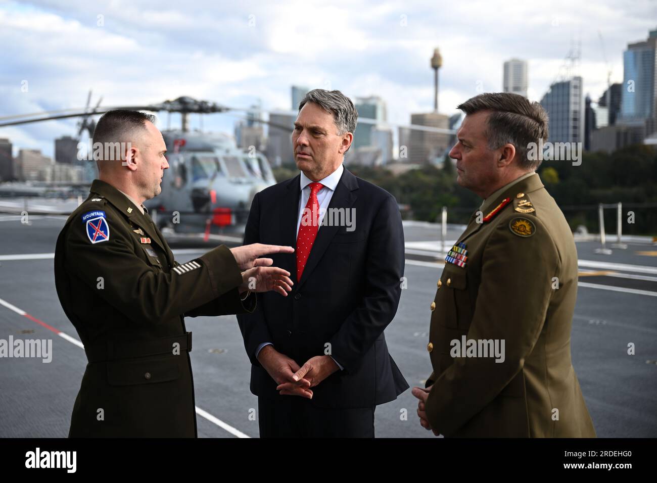 Sydney, Australia. 21st July, 2023. Australian Defence Minister Richard ...