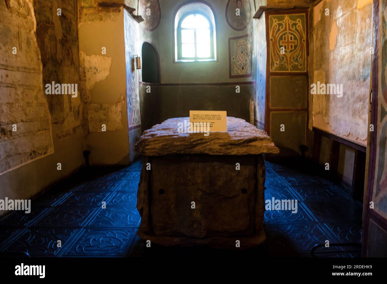 Inside Saint Sophia Cathedral in Kyiv, an architectural monument of ...