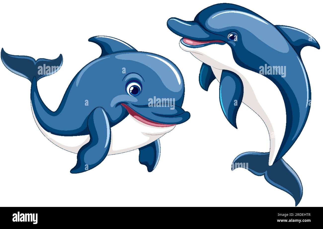 Smiling Dolphin Clipart