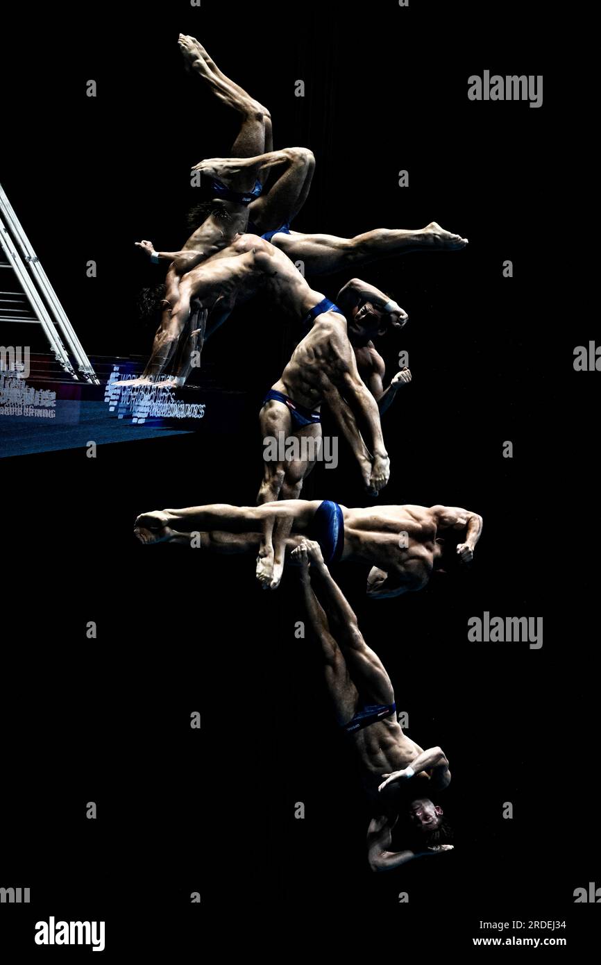 Fukuoka, Japan. 21st July, 2023. Dariush Lotfi of Austria competes in ...