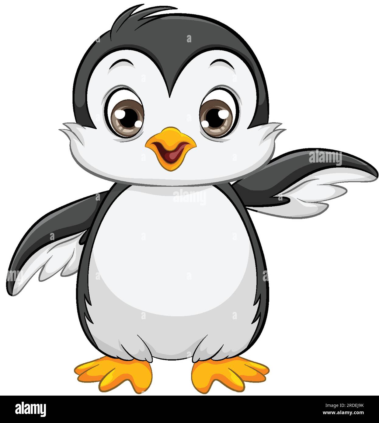 Cute Cartoon Baby Penguins