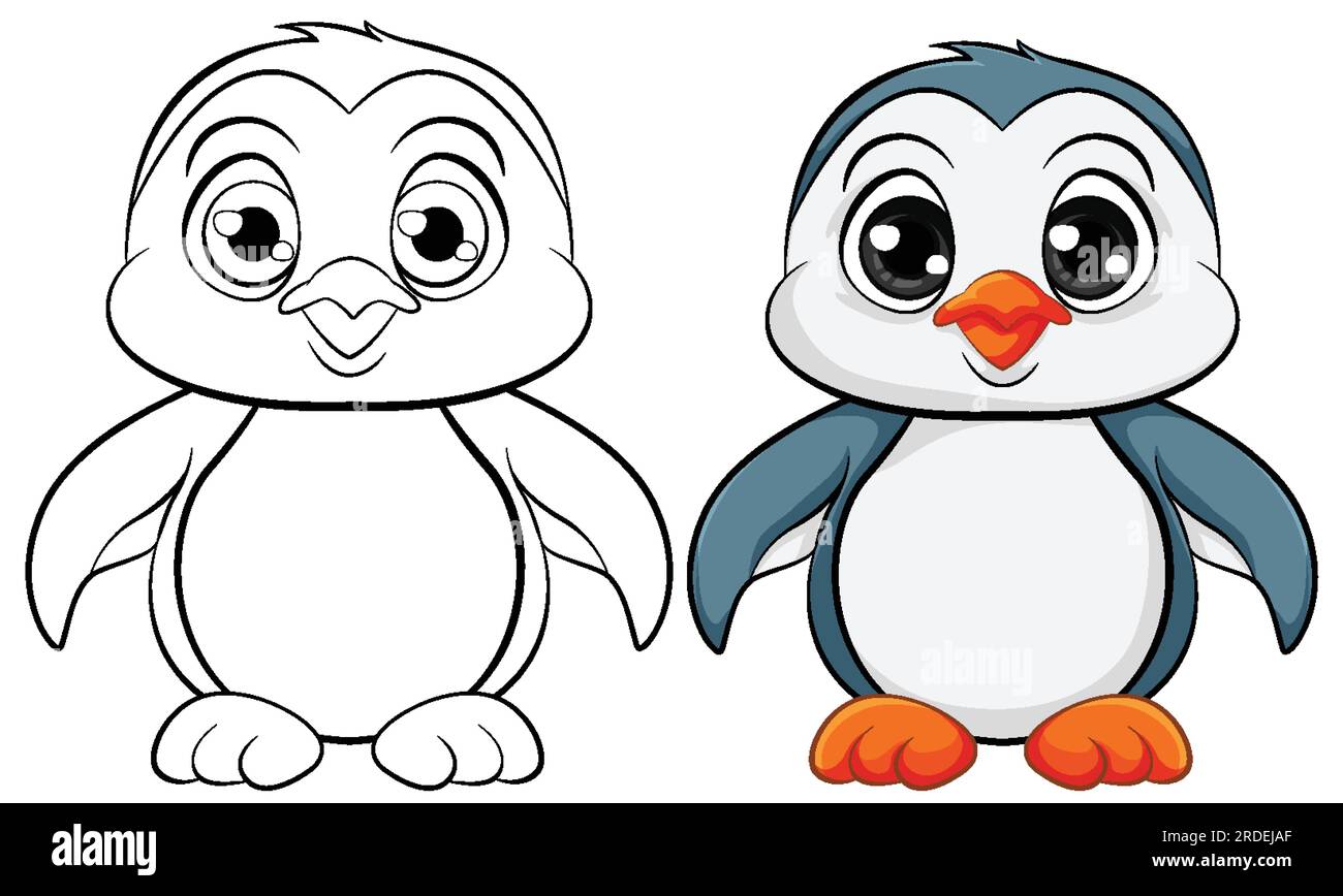 Cute Baby Penguin Drawing