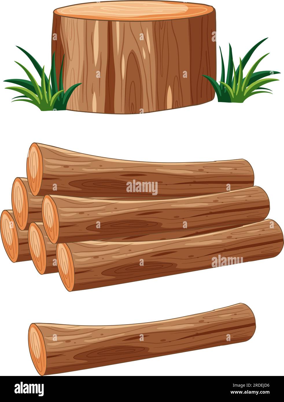 Wooden Log Vector