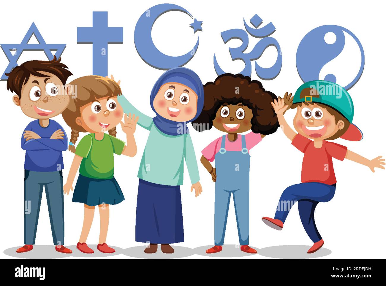 Group of Israeli children illustration Stock Vector Image & Art - Alamy
