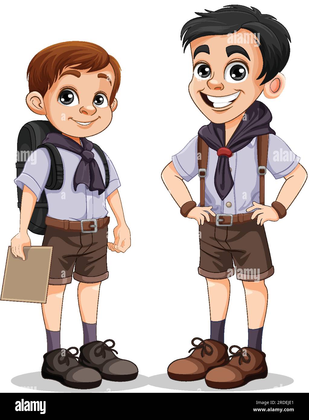 Scout Boy Cartoon Character illustration Stock Vector Image & Art - Alamy