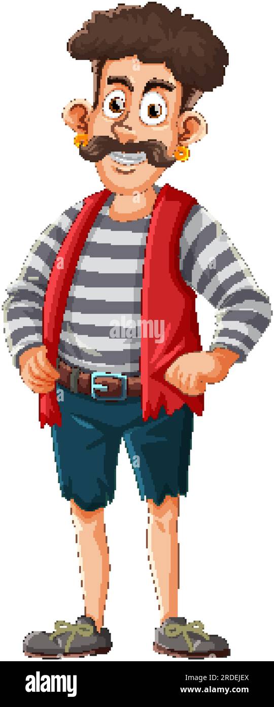 A boat sailor cartoon character illustration Stock Vector Image & Art ...