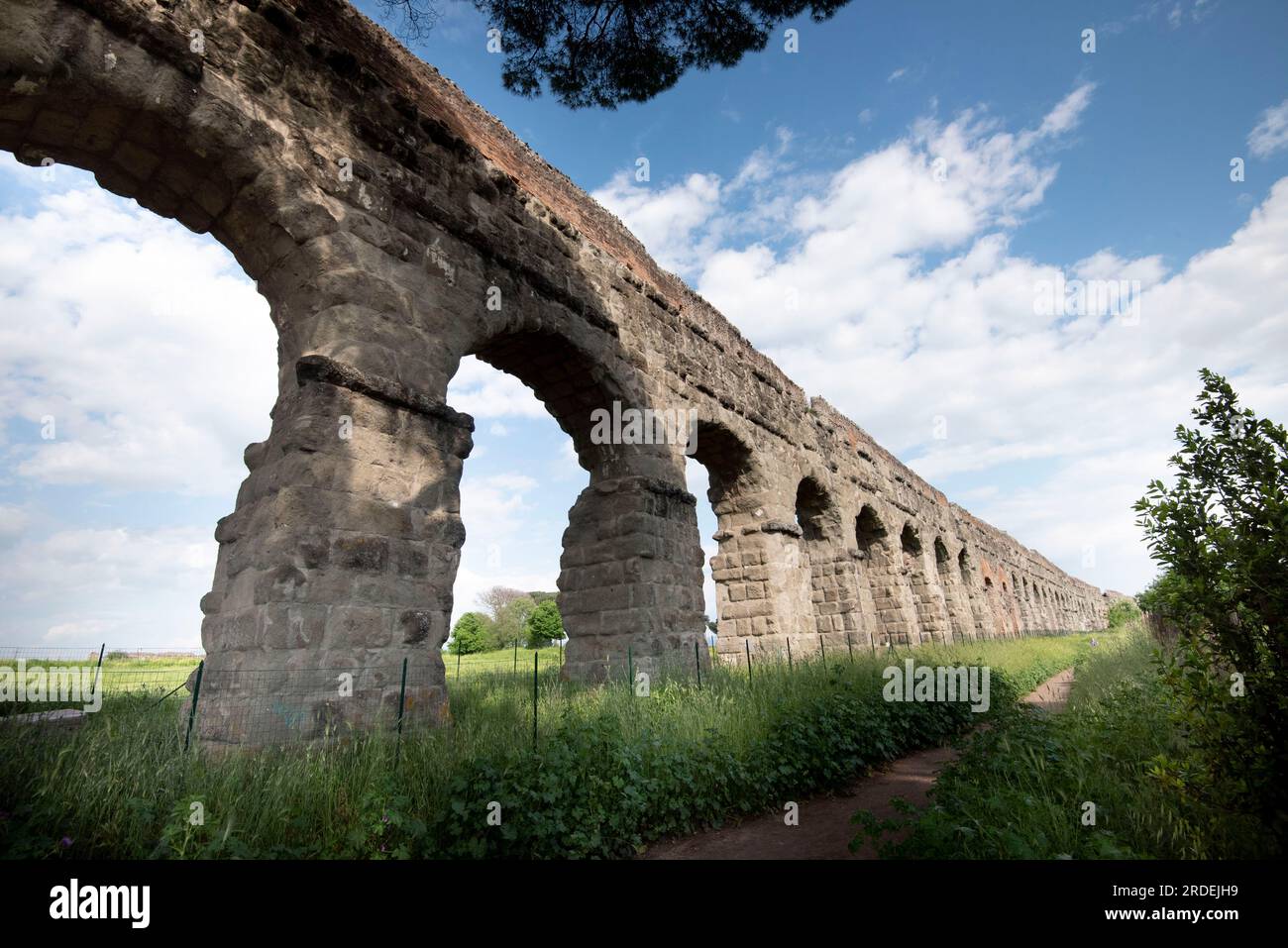 Claudio Aqueduct - Rome - Italy Stock Photo - Alamy